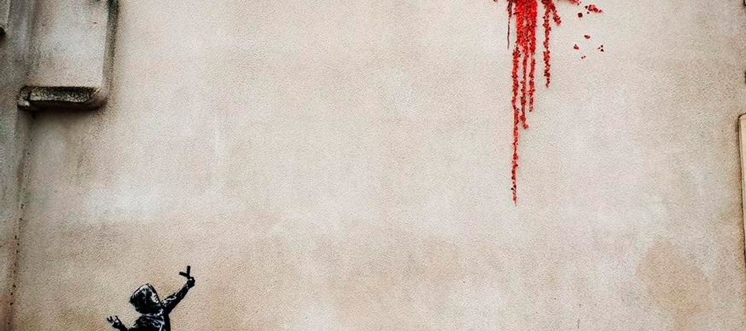 CULTURA | Banksy un graffiti sobre violencia de género en el día de San ...